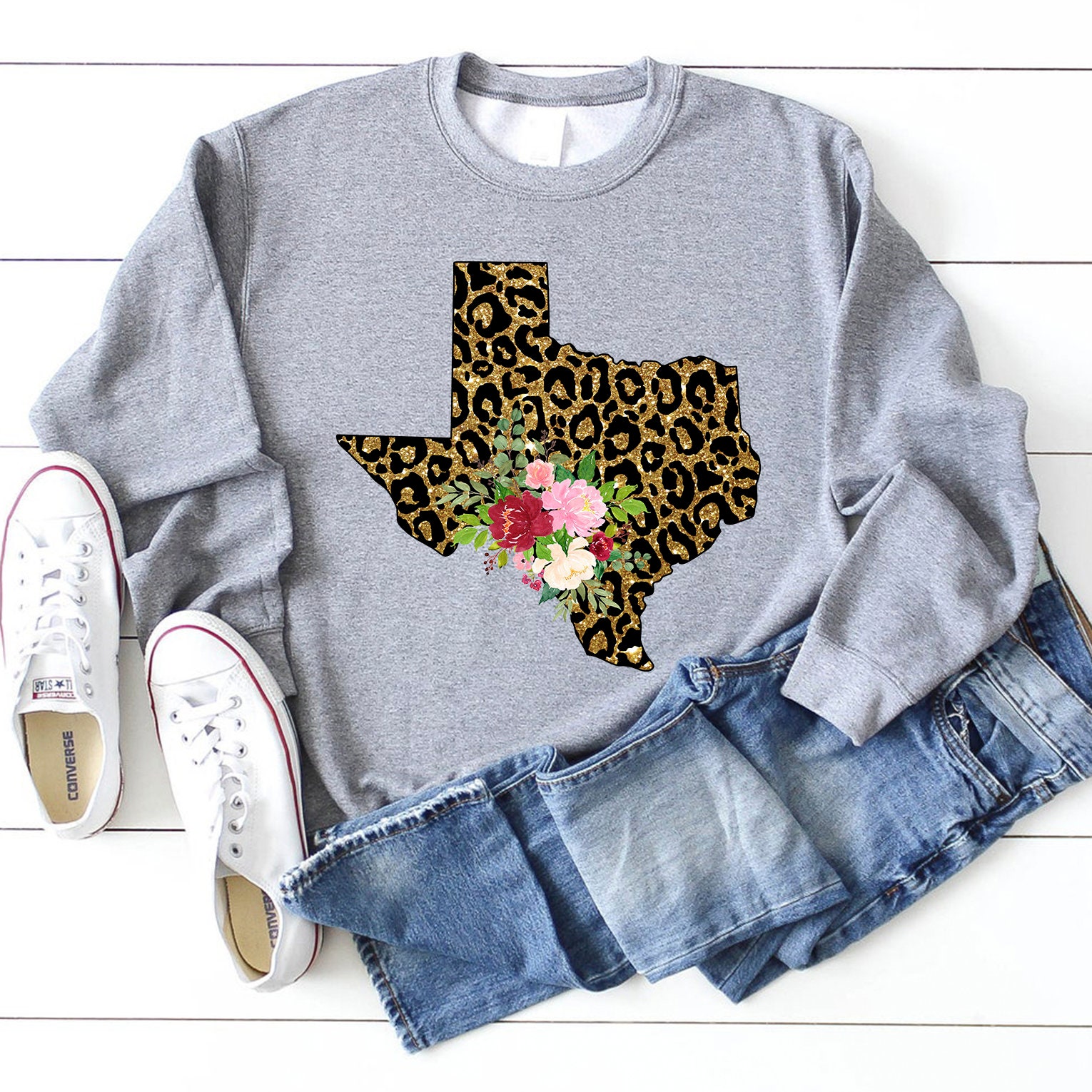 Texas Sublimation Design Leopard Print PNG Download USA States - Etsy