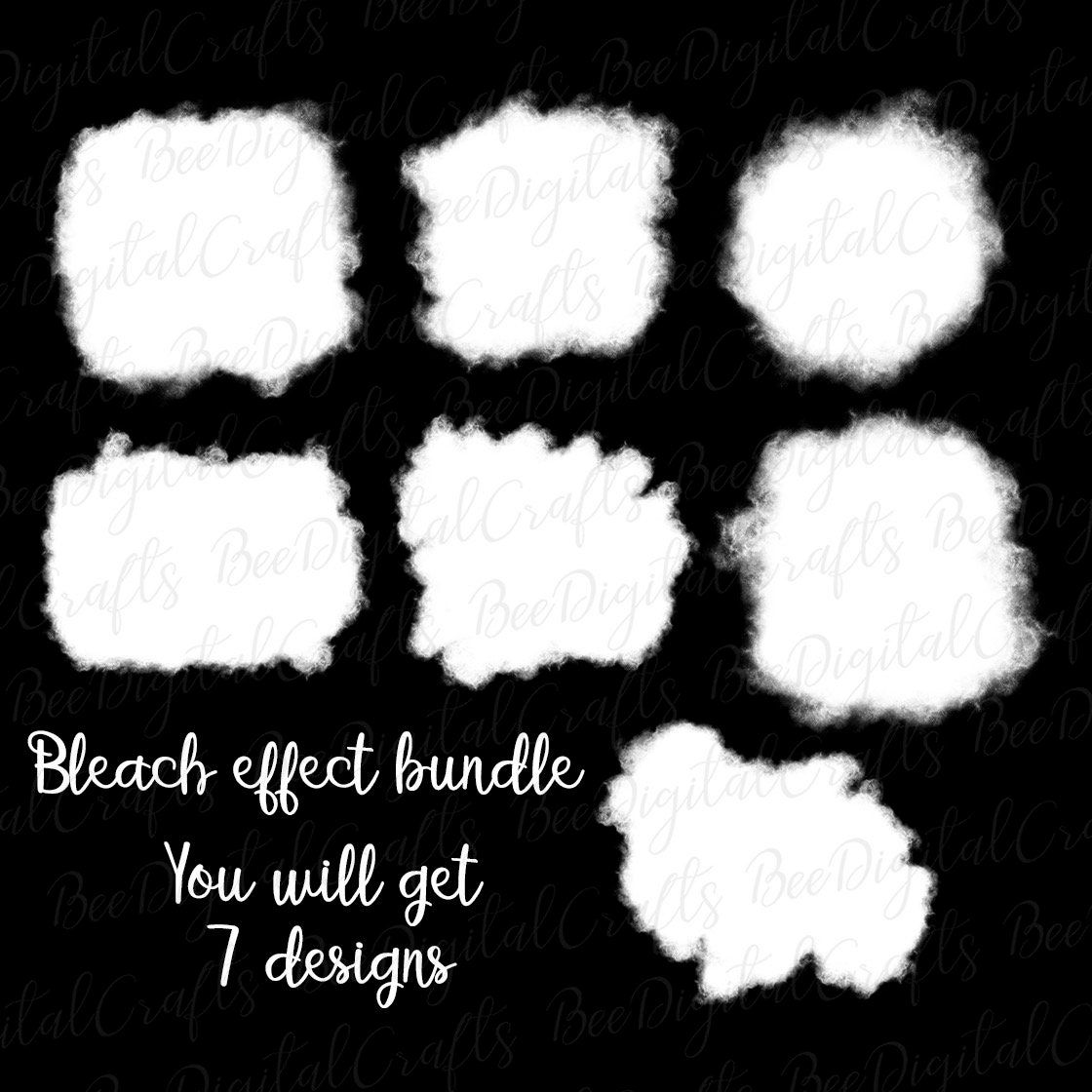 Bleach Effect PNG Download Bleached Overlay Sublimation Design - Etsy