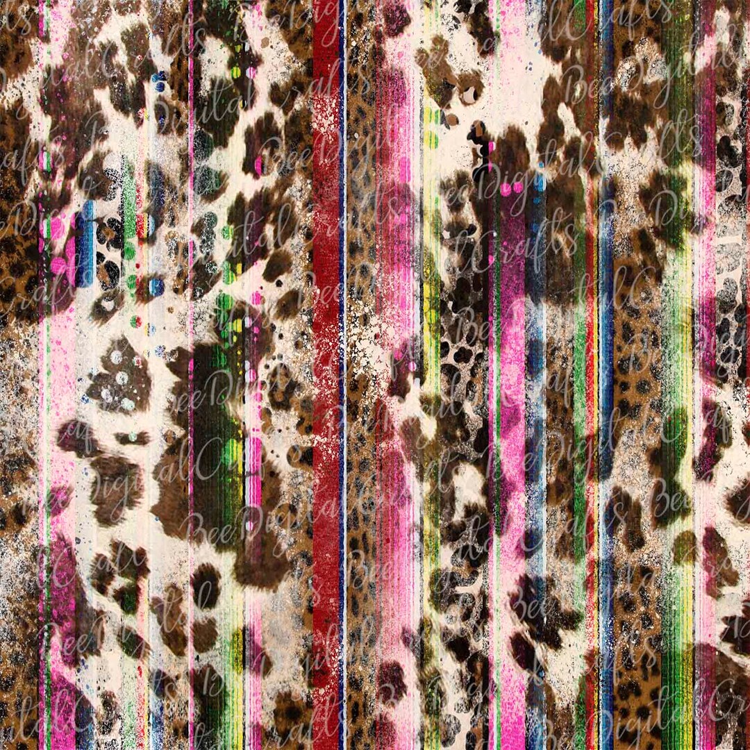 Serape Cowhide Background Sublimation Design Western Print PNG File for ...