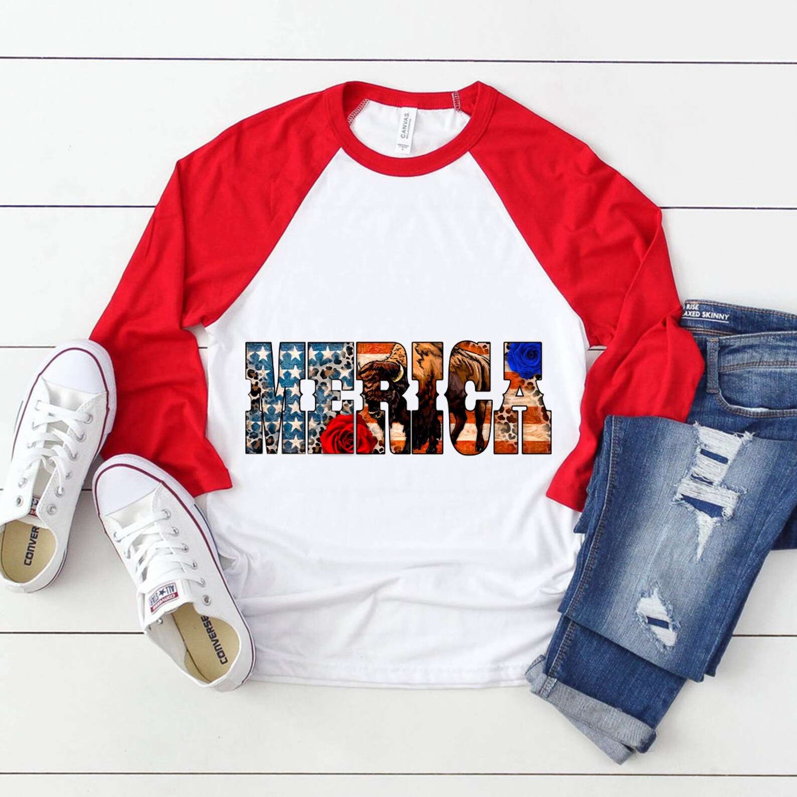 America Flag Sublimation Design Merica Letters With Leopard - Etsy