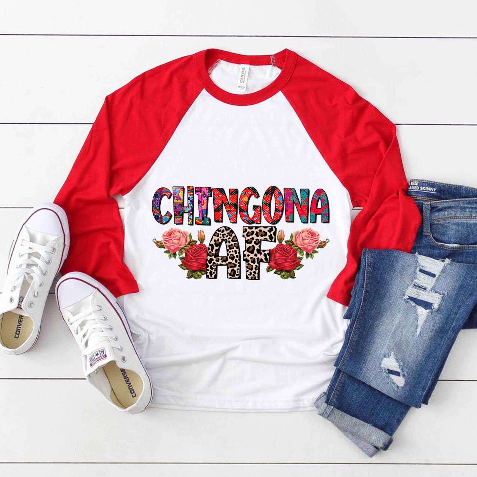 Chingona Af Sublimation Design Mexican Girl PNF Download Rose - Etsy