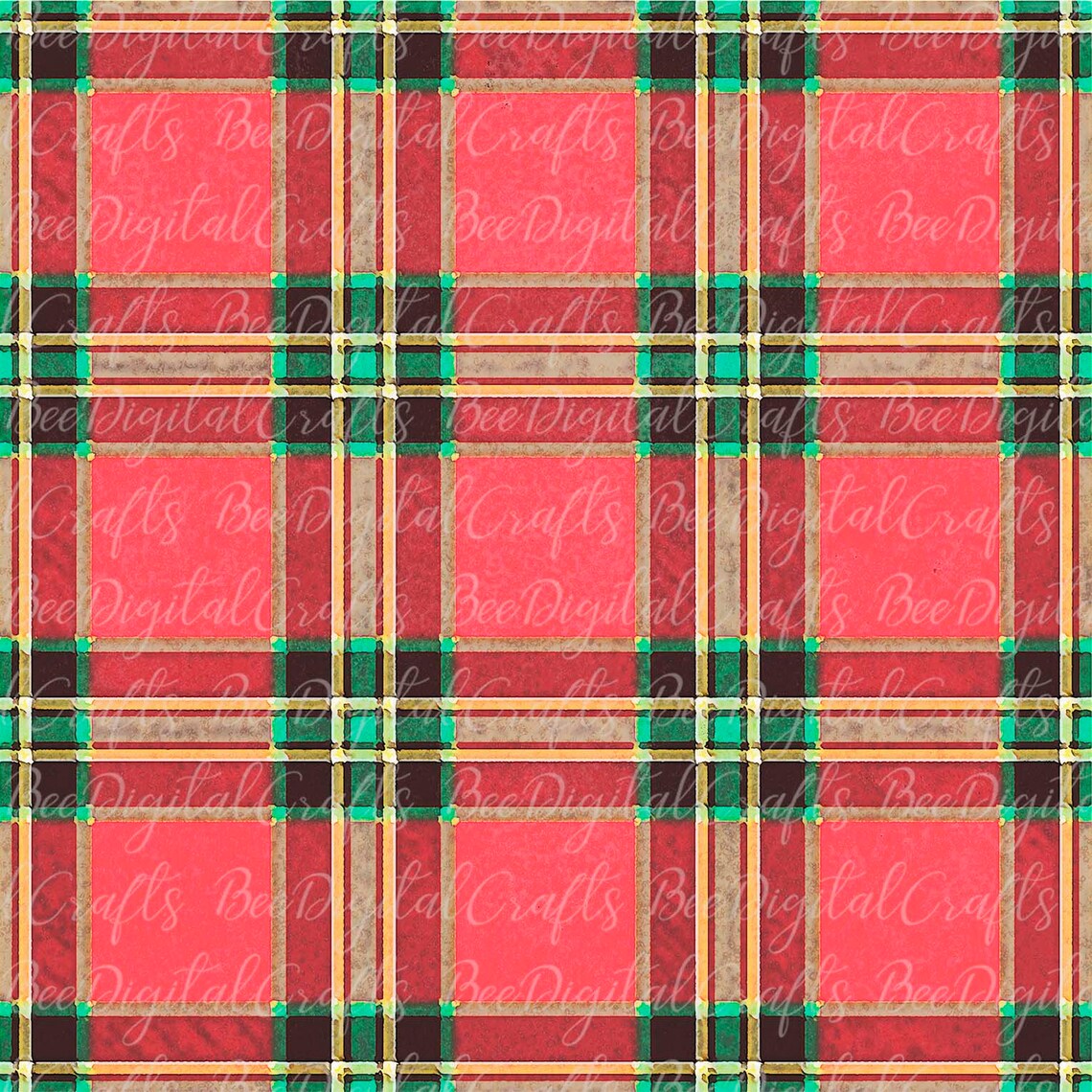 Watercolor Buffalo Plaid Background Sublimation Design Tartan | Etsy
