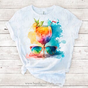 Summer Cocktails BUNDLE PNG Download Watercolor Summer Drinks at the ...