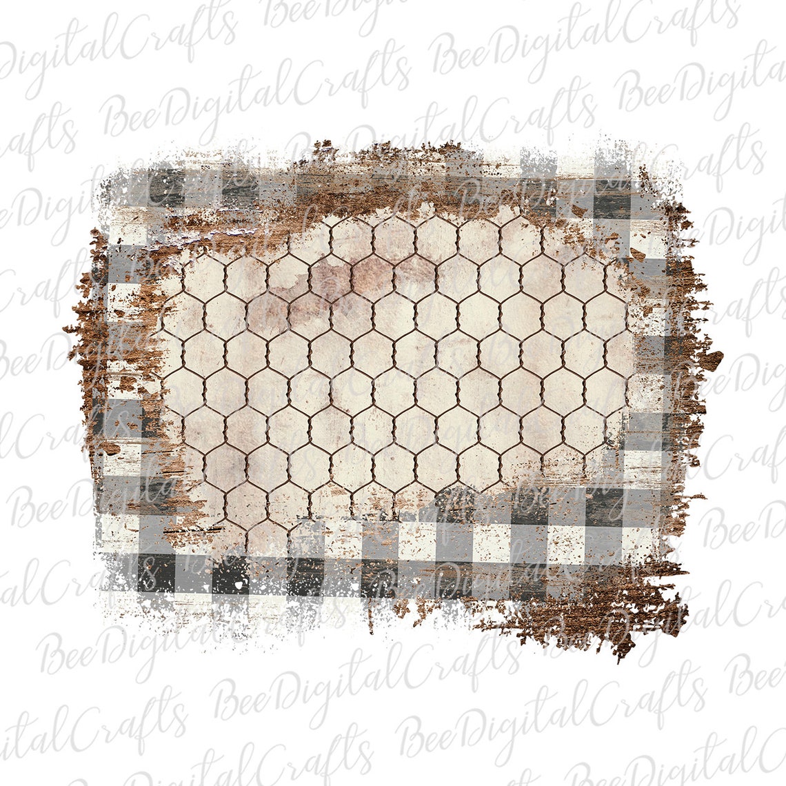 Wire Chicken Background PNG Download Coop and Wood Grunge - Etsy