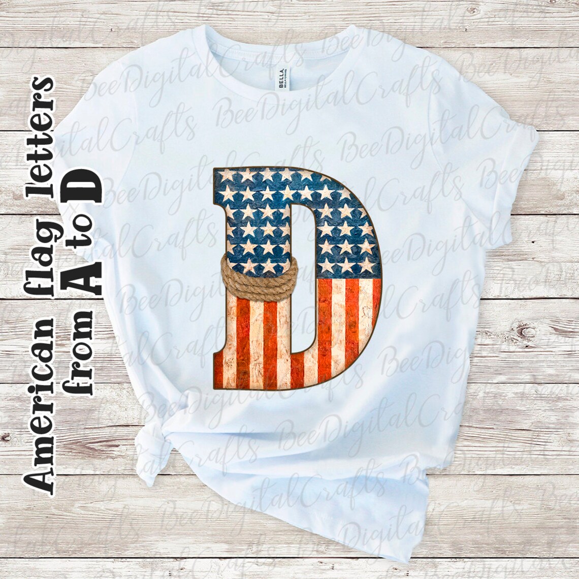 American Flag Letters PNG Download Patriotic Alphabet From A | Etsy