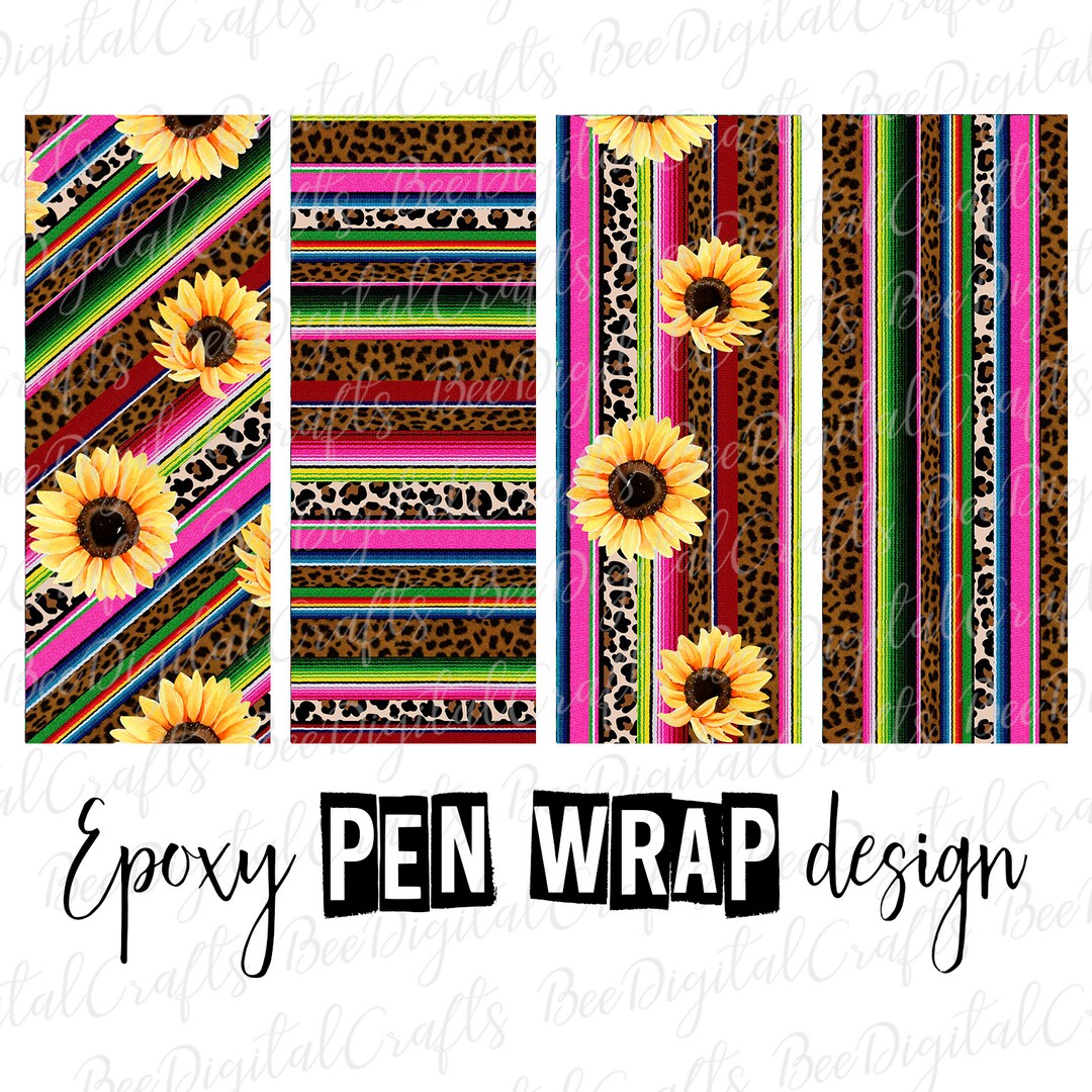 Leopard Serape Pen Wrap Template Cheetah Serape Ink Joy Wrap Download ...