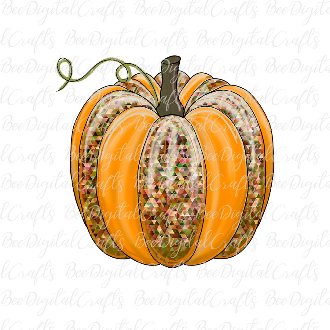Painted Pumpkin Clipart Fall Design Digital Download T-shirt and Mug ...