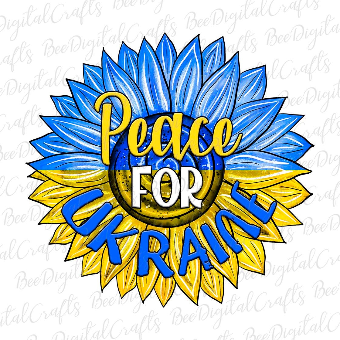 Peace for Ukraine PNG Download Sunflower Ukrainian Flag - Etsy