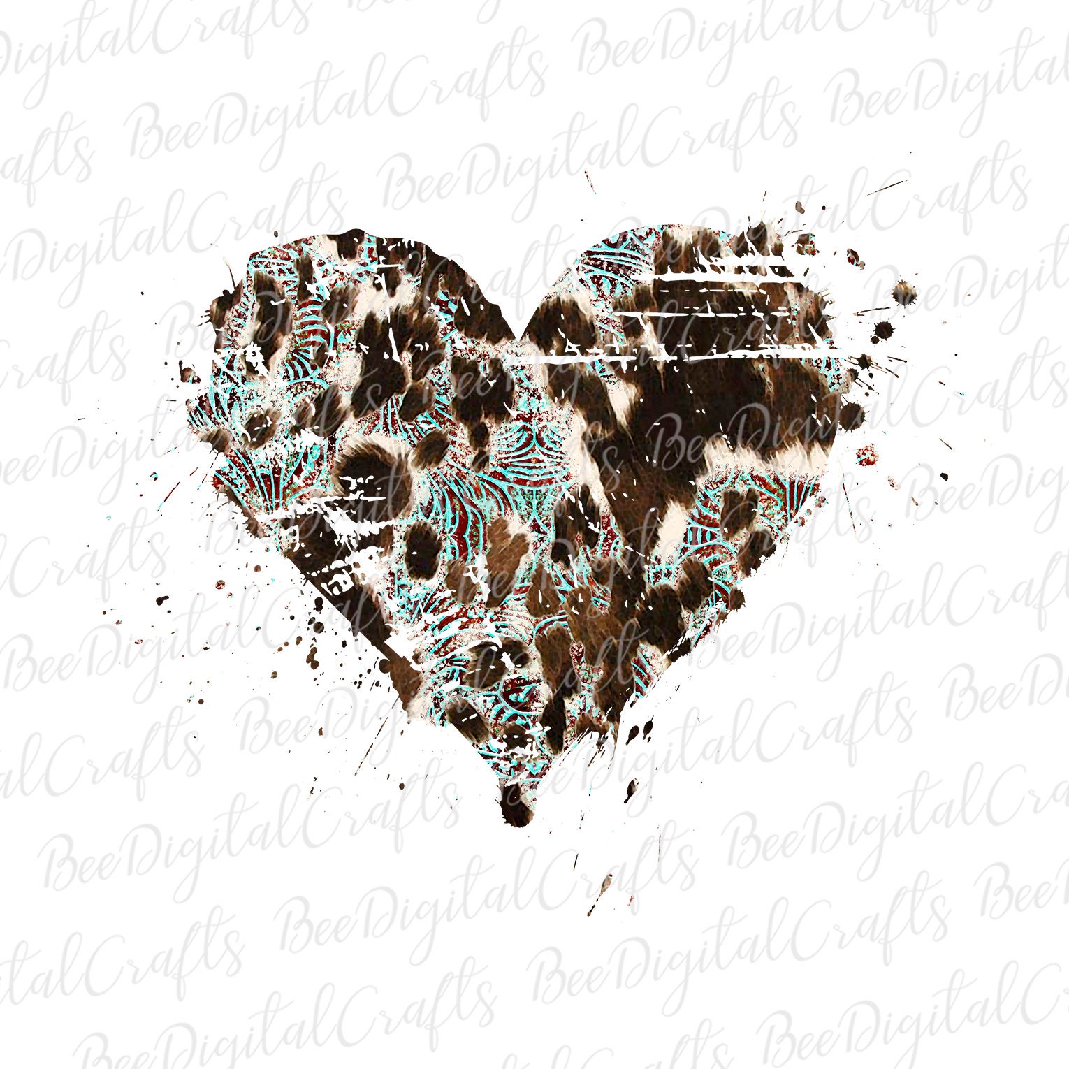 Western Grunge Background PNG Download Cowhide and Tooled - Etsy