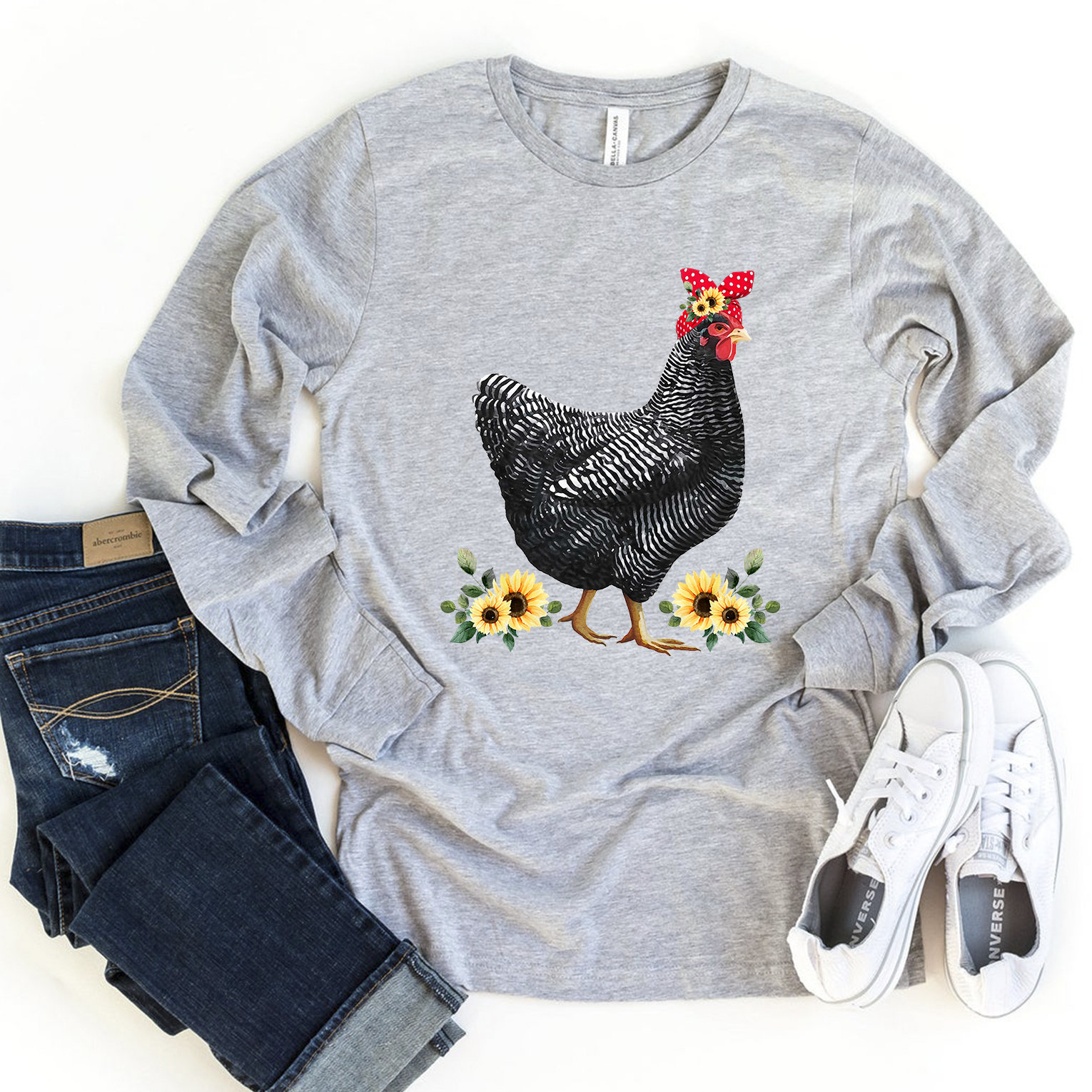 Chicken in Bandana Sublimation Download Chicken With Flowers PNG ...