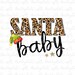Santa Baby PNG Download Christmas T-shirt Digital Design Leopard ...