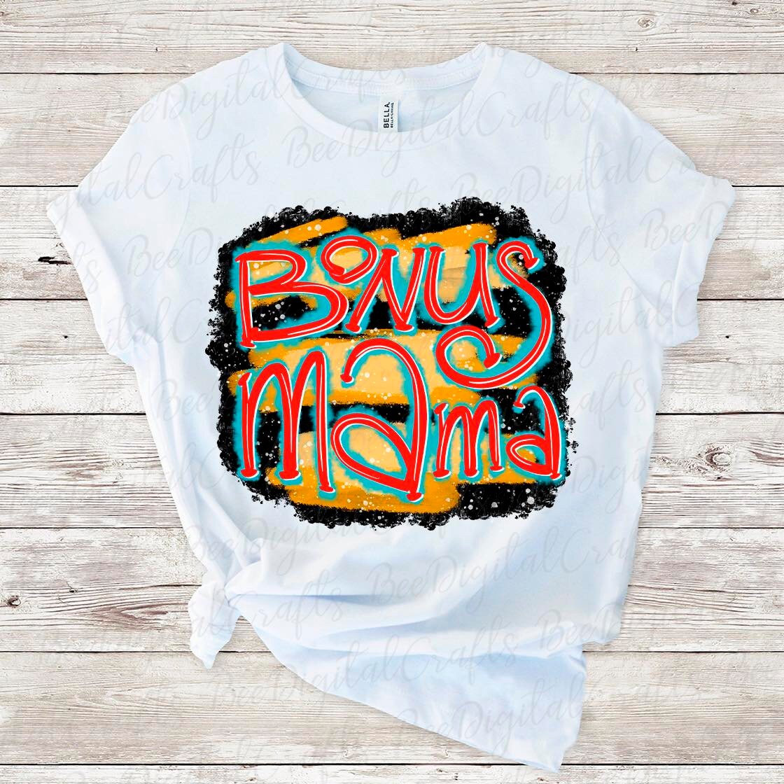 Bonus Mama PNG Download Hand Drawn Mama Sublimation Design | Etsy