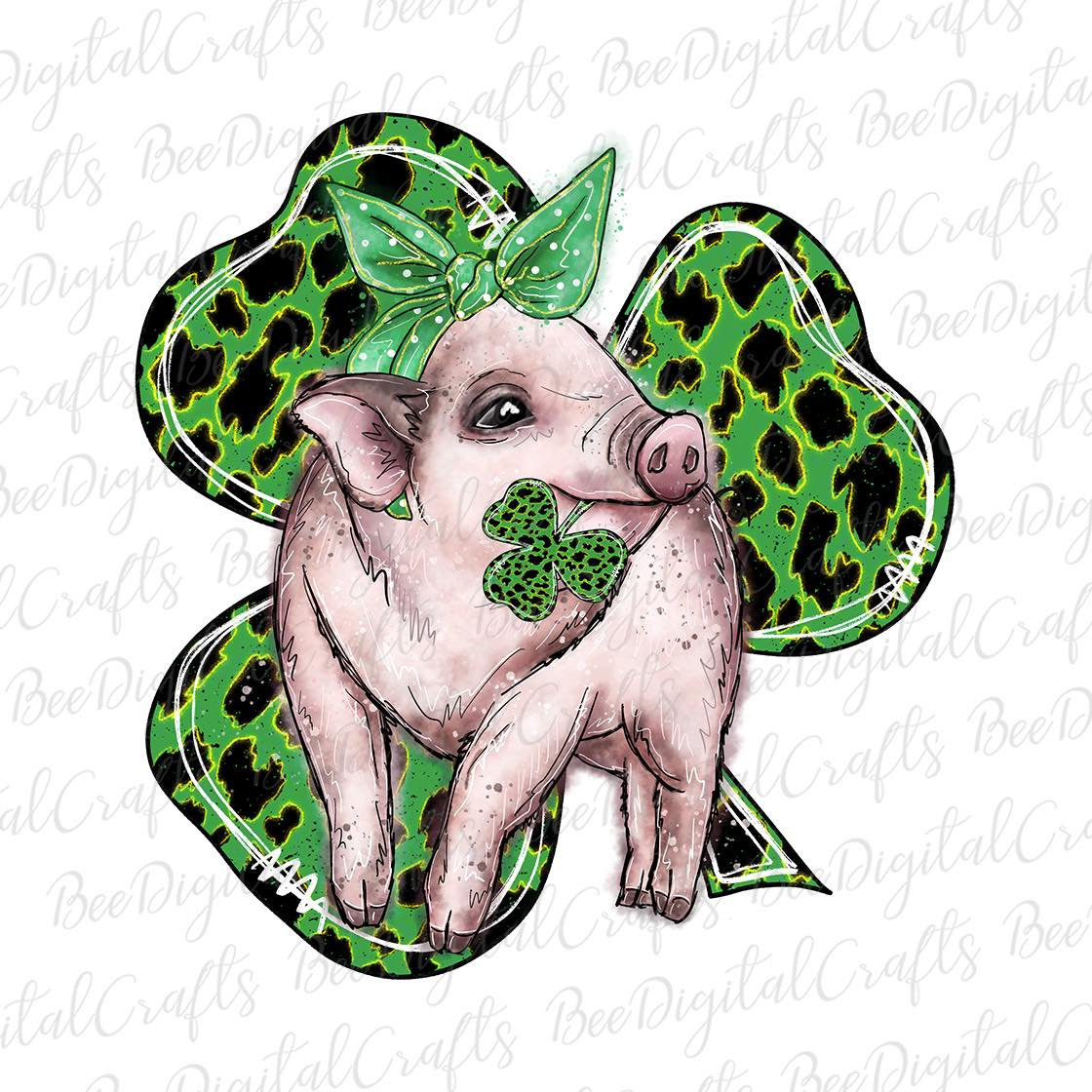 Saint Patricks Day PNG Download Cute Farm Animal Sublimation | Etsy