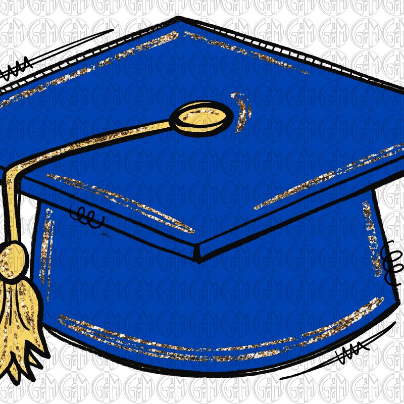 Royal Blue Graduation Cap - Etsy