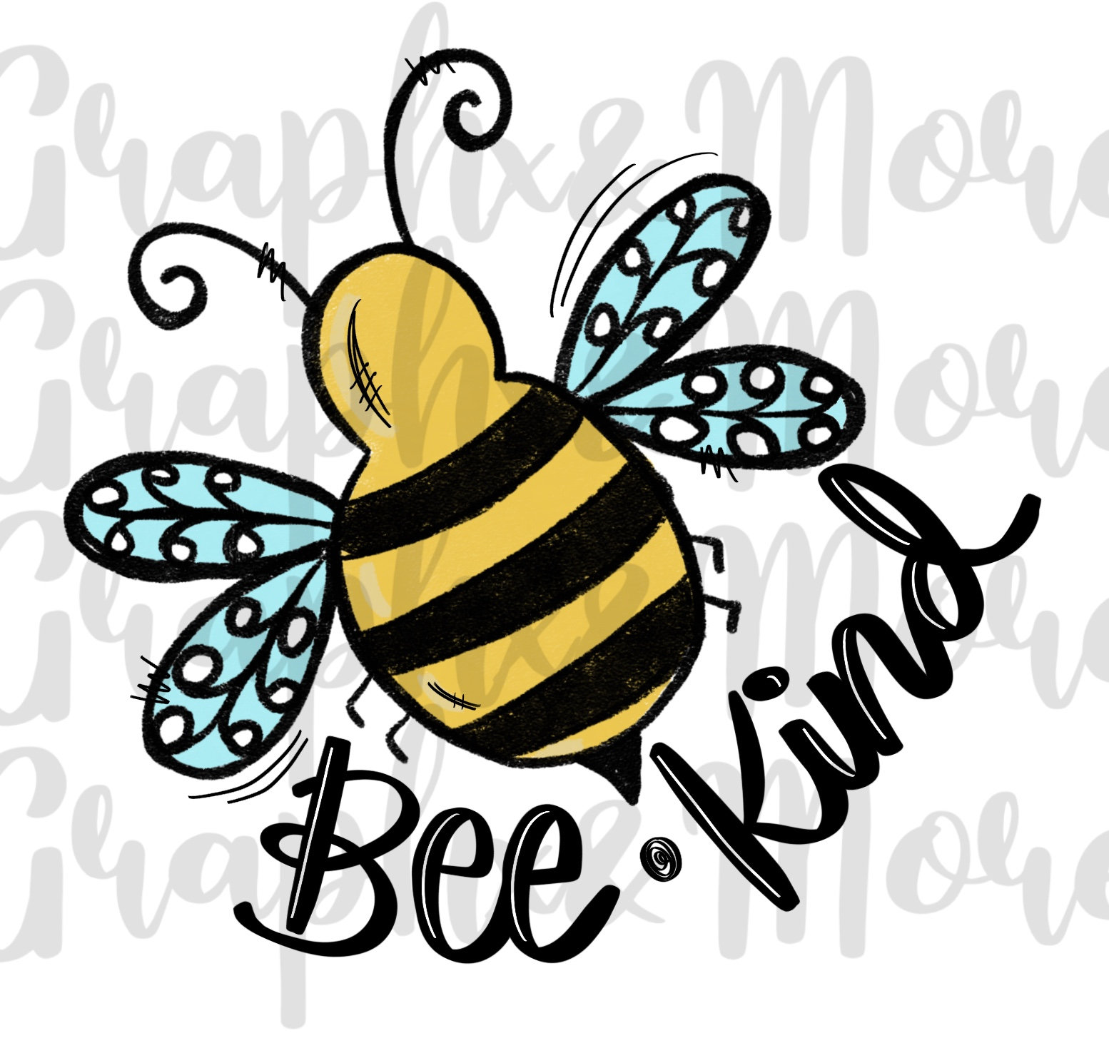 Bee Kind PNG and JPEG Sublimation Design Hand Drawn Clip - Etsy