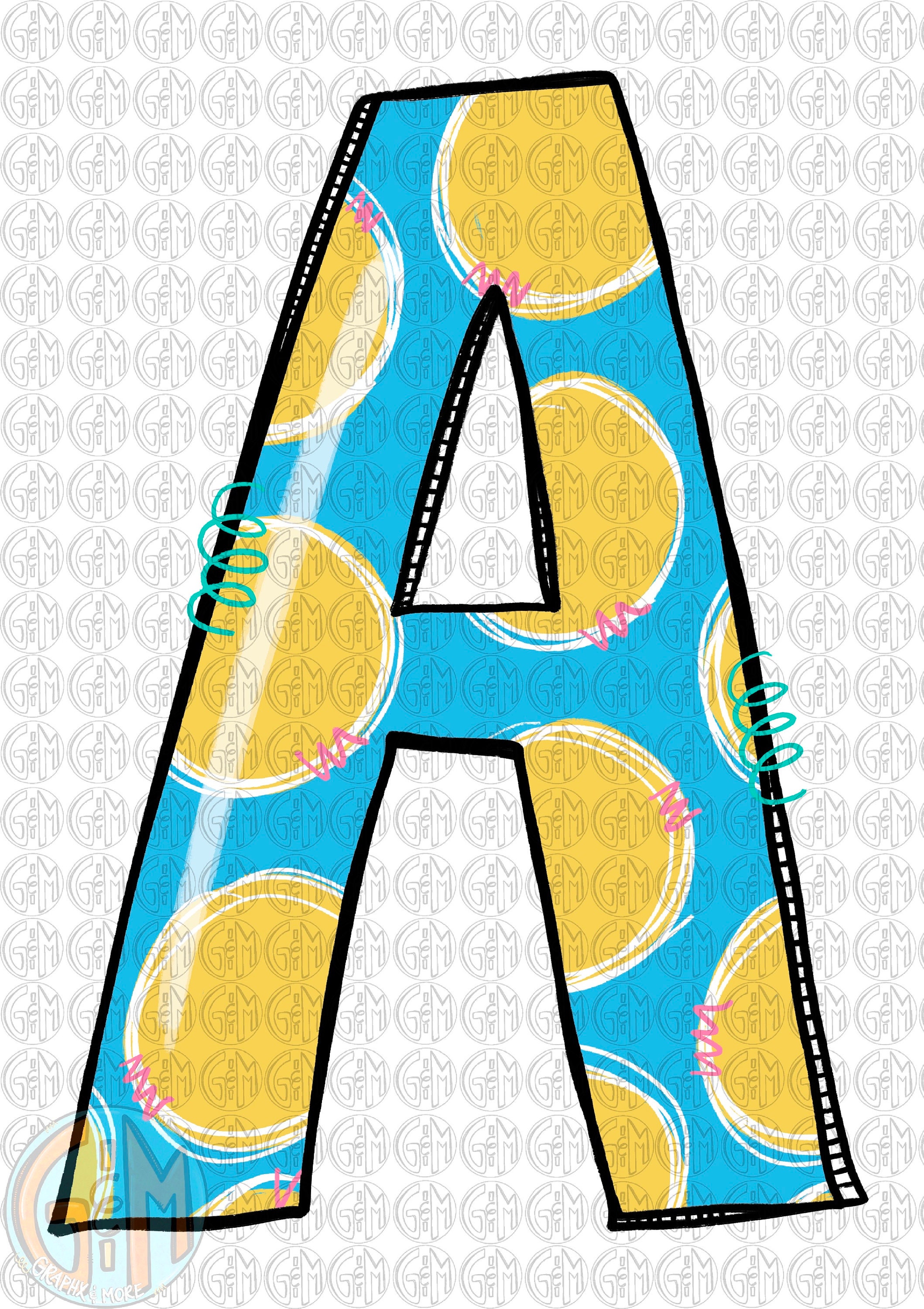 Pastel Alpha Pack PNG 26 Letters Hand Drawn Sublimation | Etsy