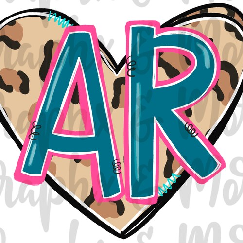 Springy AR PNG Arkansas Sublimation Design Hand Drawn - Etsy