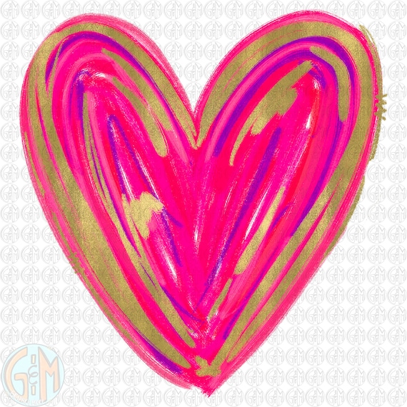 Hot Pink Heart Png