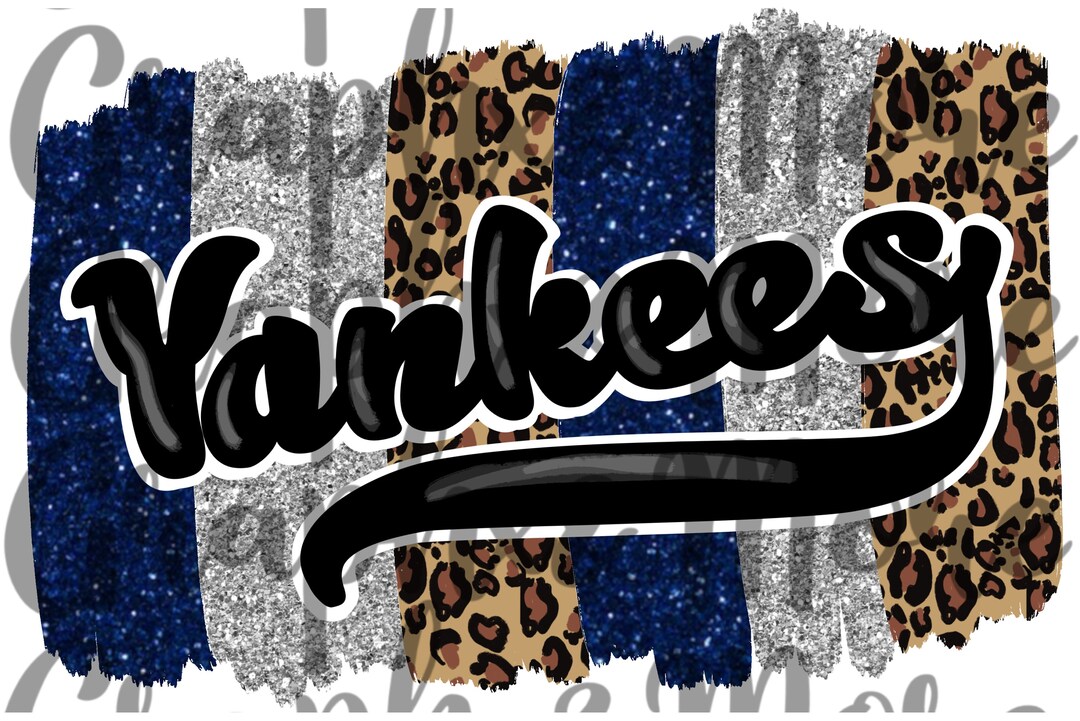 Brush Stroke Yankees PNG Hand Drawn Sublimation Design - Etsy