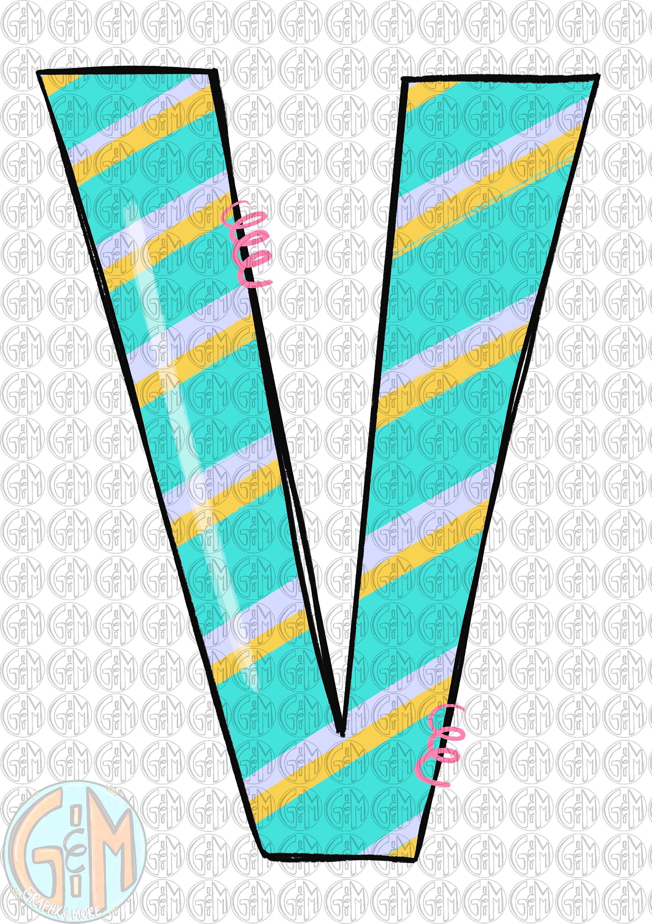 Pastel Alpha Pack PNG 26 Letters Hand Drawn Sublimation | Etsy