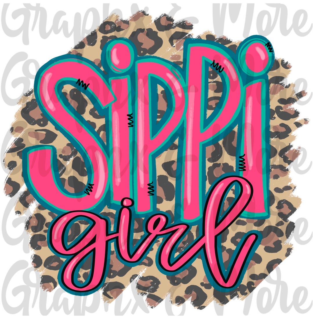 Sippi Girl PNG | Sublimation Design | Hand Drawn - Etsy