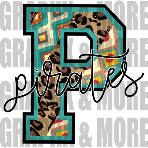 Sublimation Leopard Print Border Pirates Design PNG | Etsy