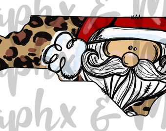 Leopard Nc Png - Etsy