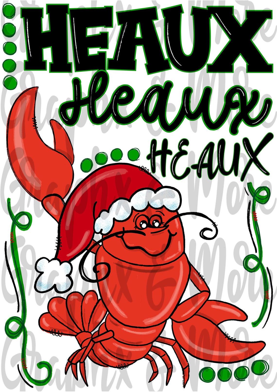 Heaux Heaux Heaux Crawfish PNG Hand Drawn Sublimation | Etsy