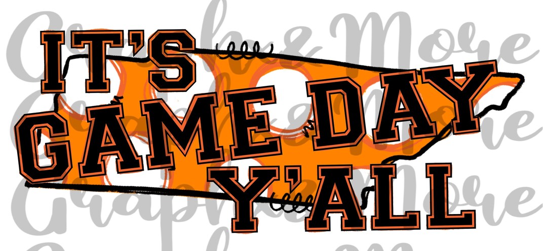 TN Game Day Y’all PNG | Hand Drawn | Sublimation Design - Etsy