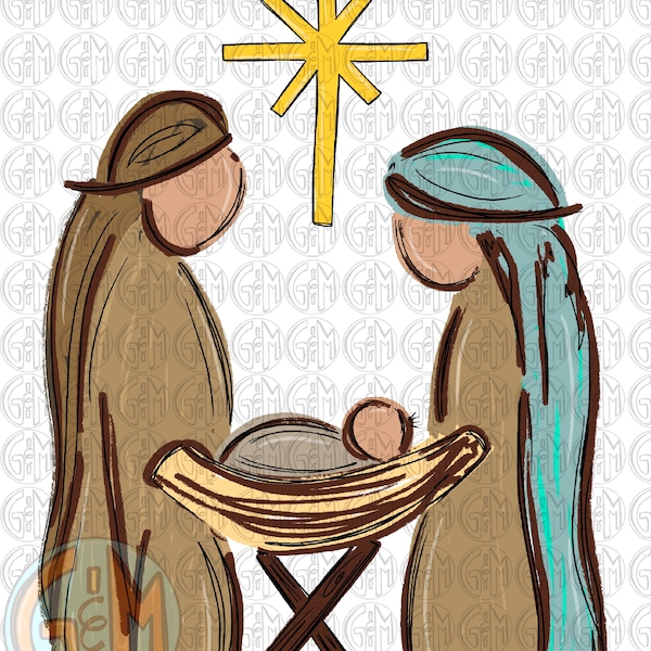Holy Family Svg - Etsy