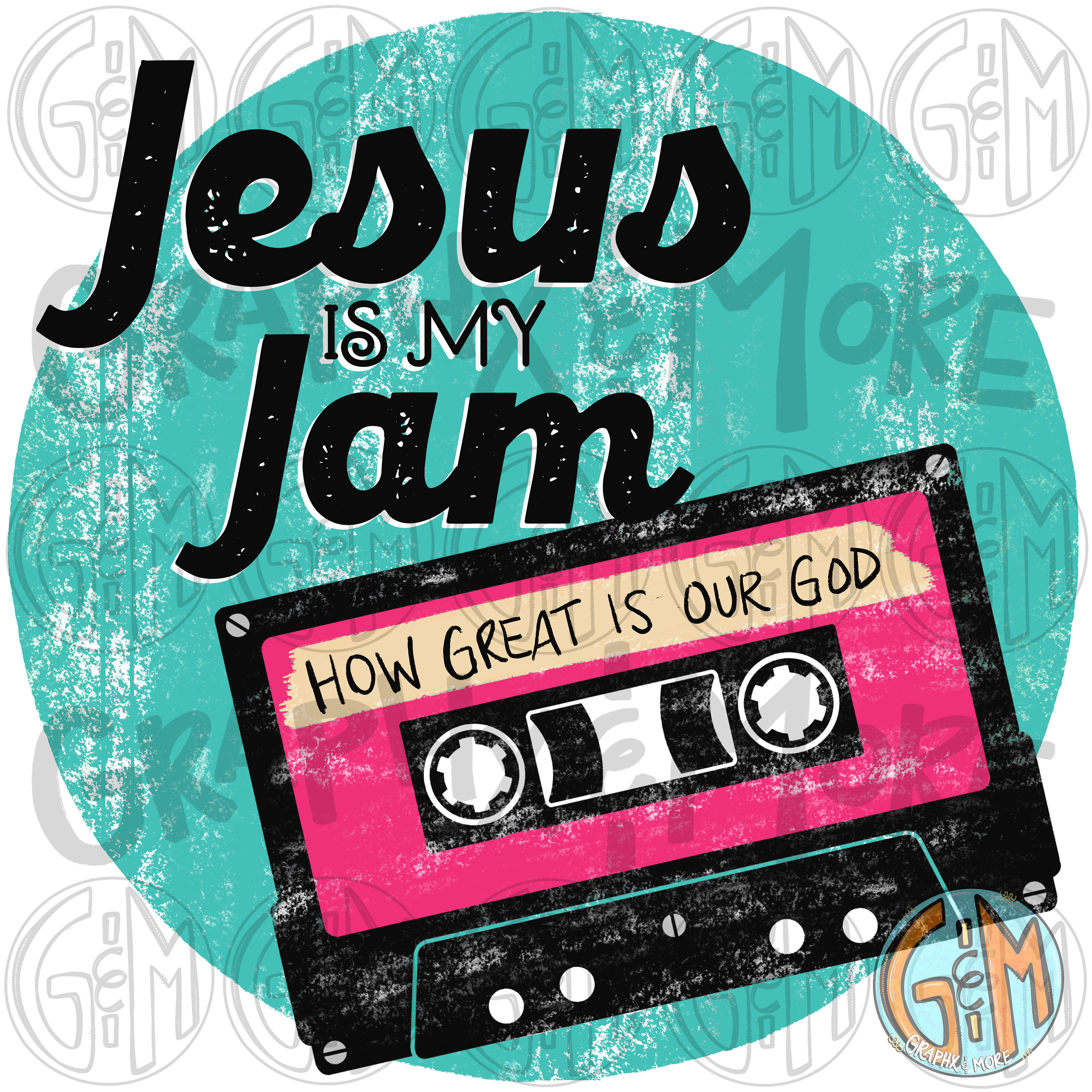 Jesus is My Jam PNG Hand Drawn Sublimation Design Retro - Etsy
