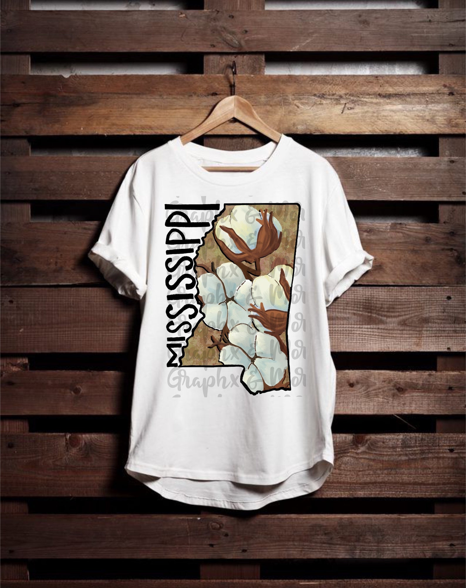 Cotton MS PNG | Mississippi | Hand Drawn | Sublimation Design - Etsy