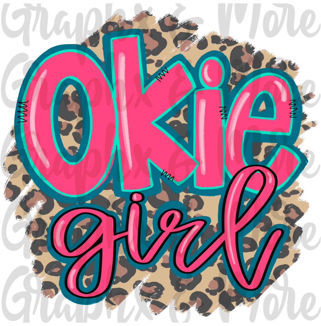 Okie Girl PNG | Sublimation Design | Hand Drawn - Etsy