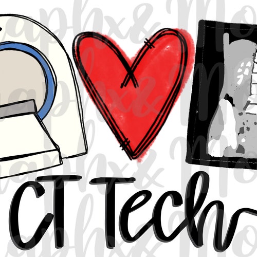 Computed Tomography Sublimation PNG Design CT Tech CT - Etsy