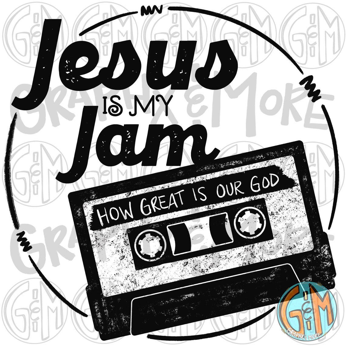 Single Color Jesus is My Jam PNG Hand Drawn Sublimation | Etsy