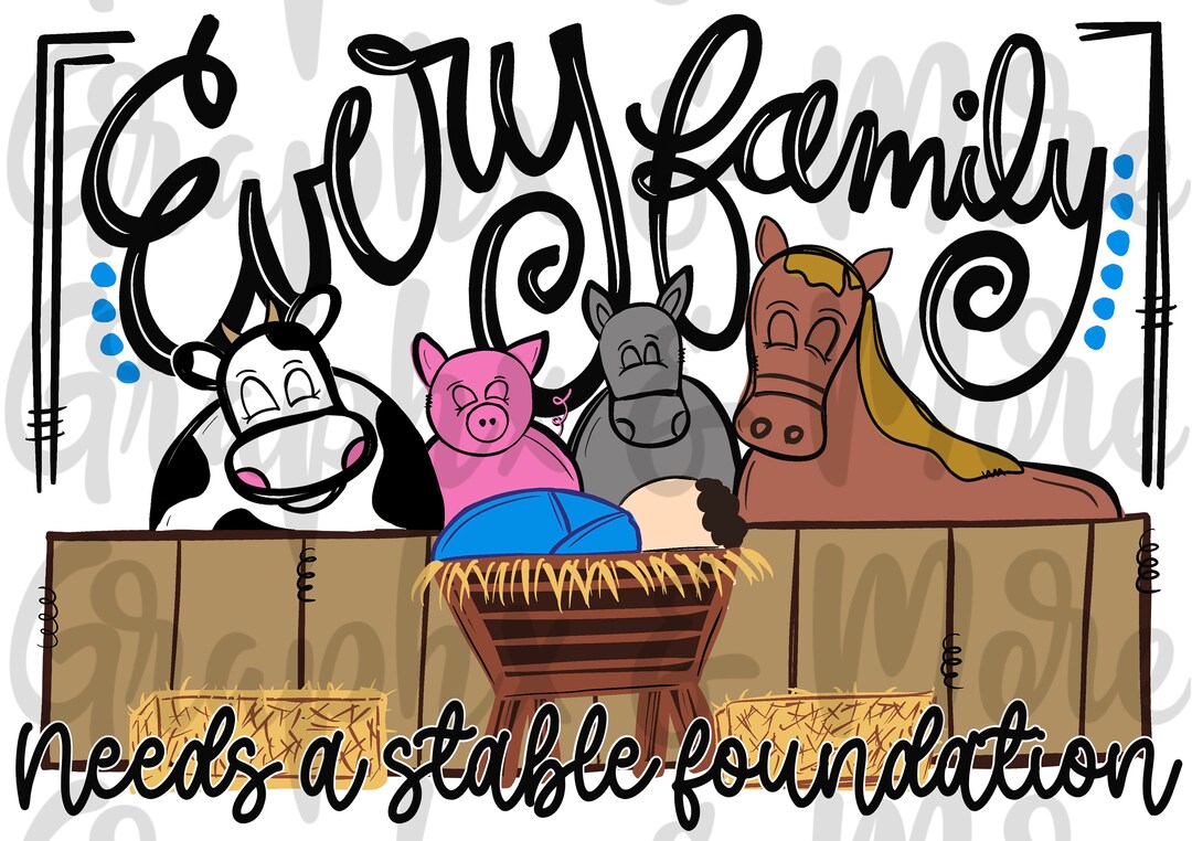 Stable Foundation PNG | Sublimation Design | Hand Drawn - Etsy