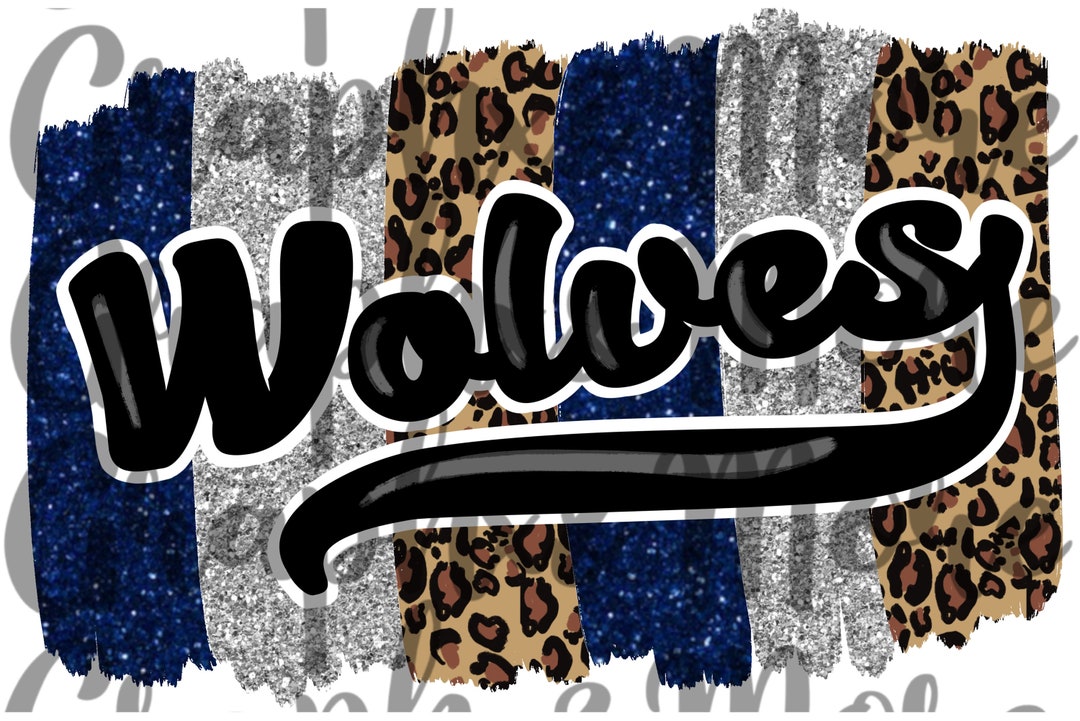Brush Stroke Wolves PNG | Hand Drawn | Sublimation Design - Etsy