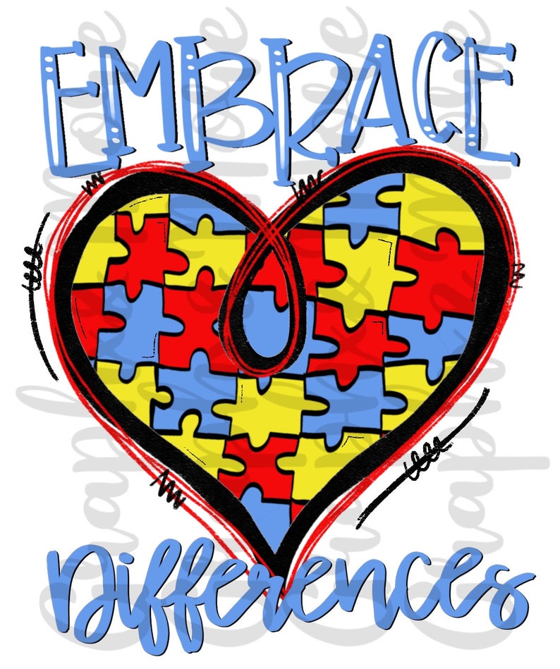 Embrace Differences PNG Hand Drawn Sublimation Design - Etsy Embrace Differences PNG Hand Drawn Sublimation Design - Etsy