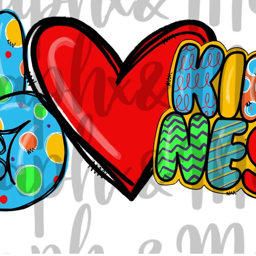 Tie Dye LOVE PNG Hand Drawn Sublimation Design - Etsy