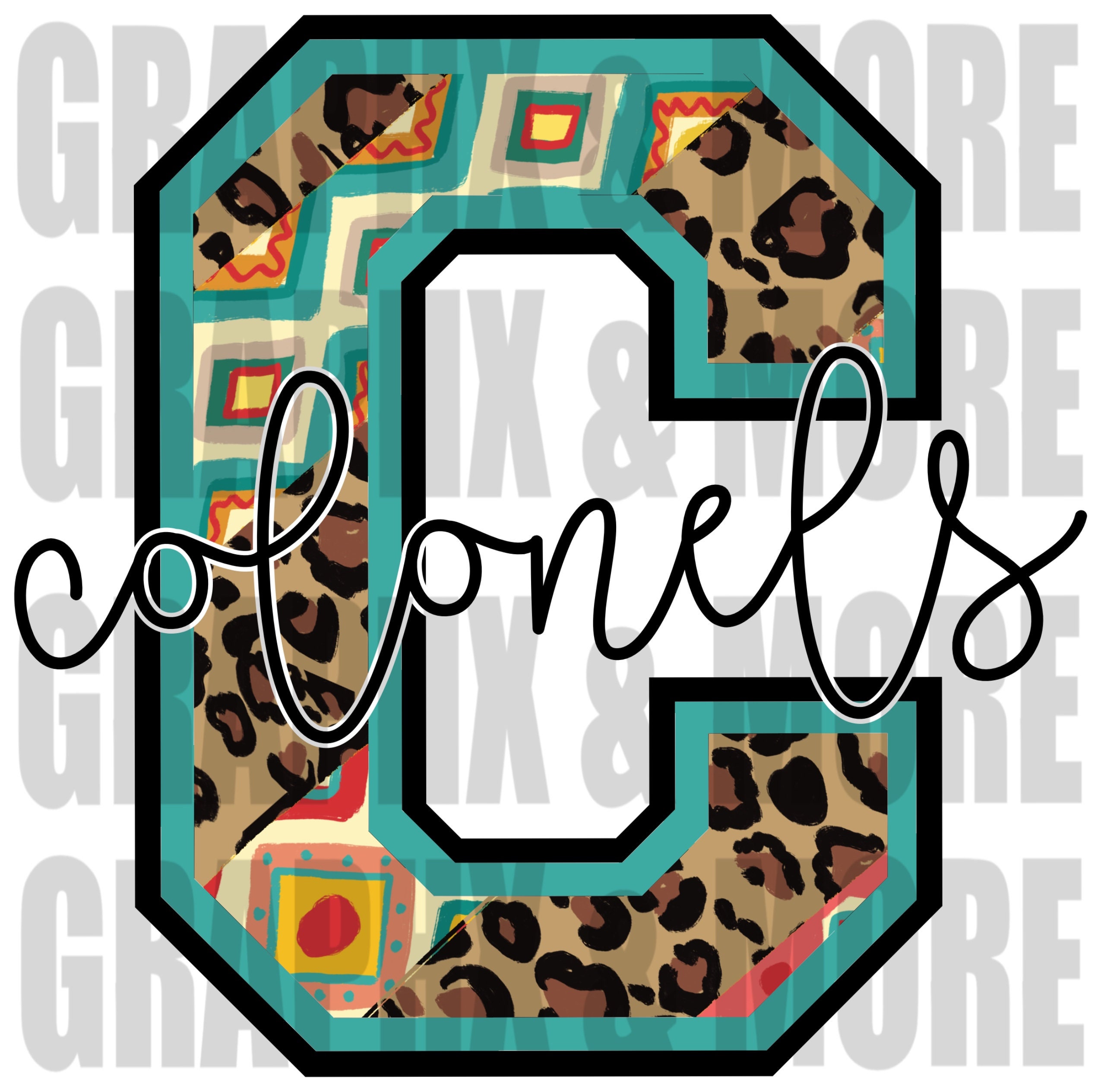 Aztec and Leopard Colonels PNG | Sublimation Design | Hand Drawn - Etsy