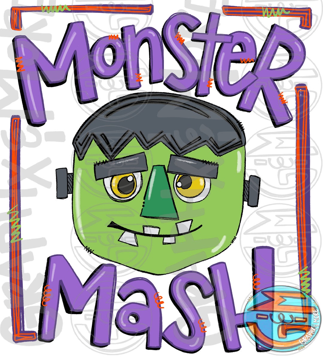Monster Mash PNG | Hand Drawn | Sublimation Design - Etsy