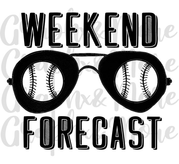 Baseball Weekend Forecast PNG Hand Drawn Sublimation - Etsy