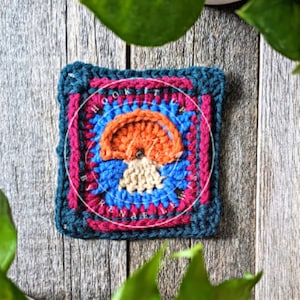 Mushroom Square Crochet Pattern - Etsy
