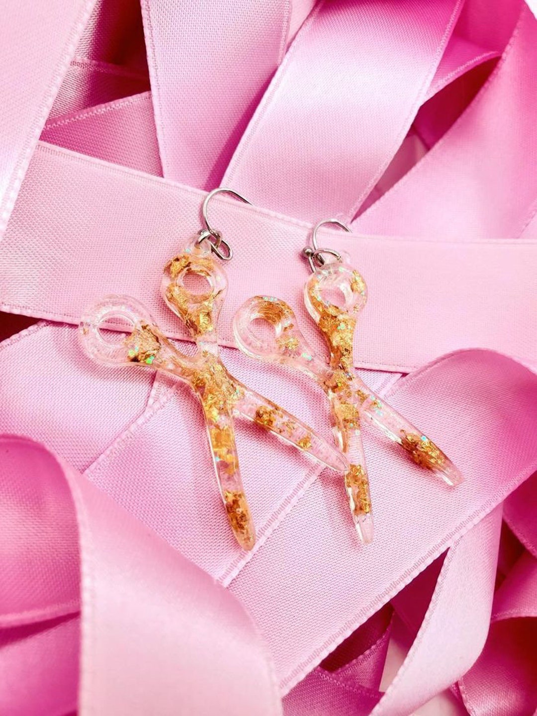 Jordan Peele Movie "us" Inspired Scissor Earrings Resin Art Jewelry ...