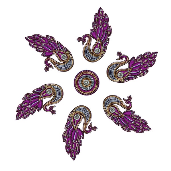 Peacock Rangoli - Etsy