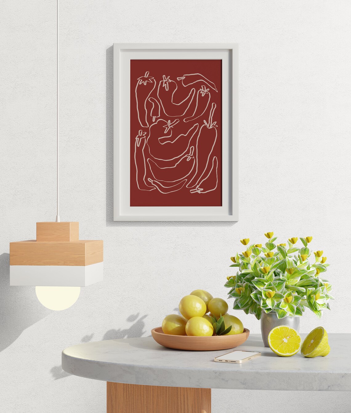 Chilli Pepper Print | Food and Drink Artwork | Chilli Home Poster ...