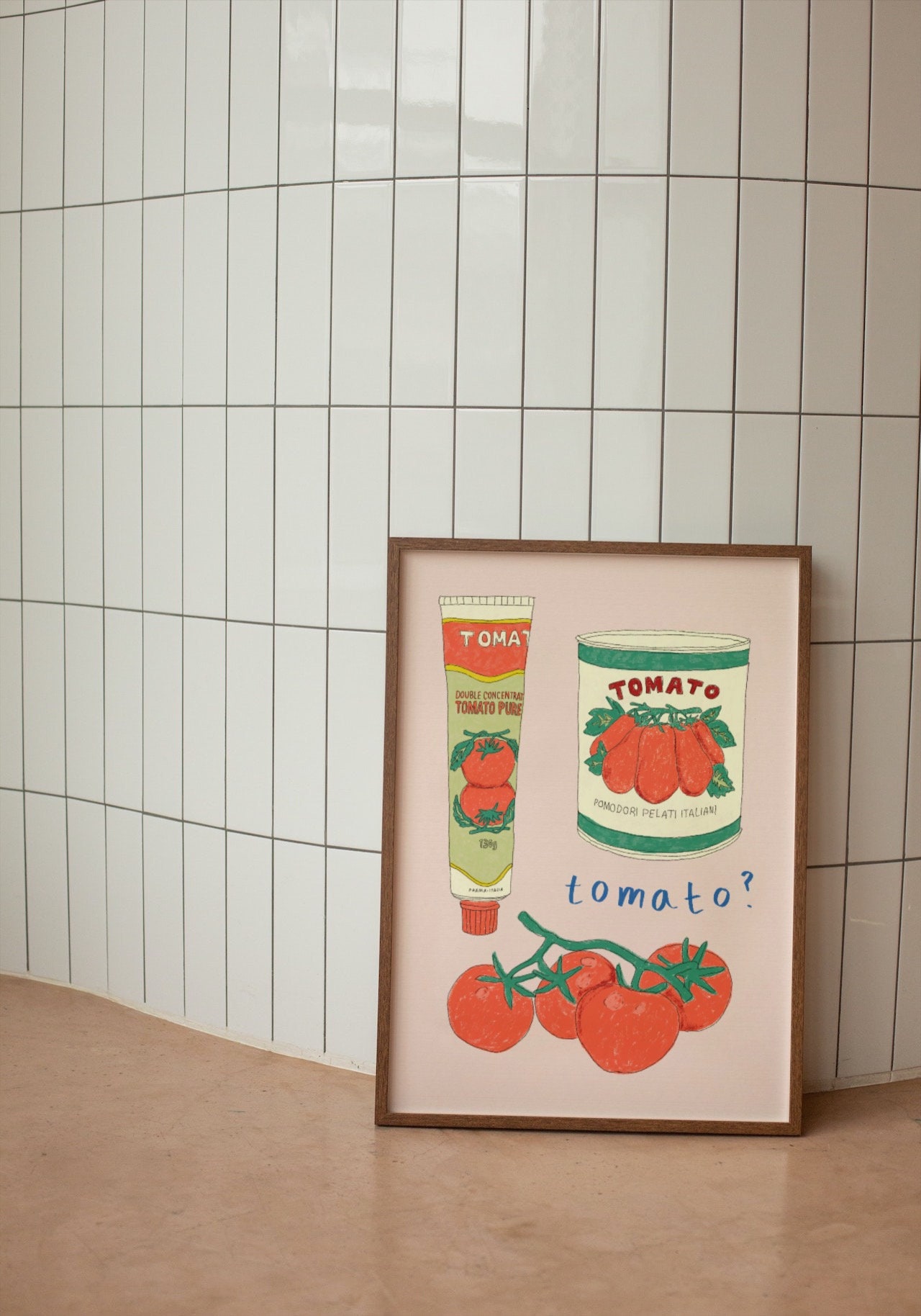 Tomato Recipe Poster | Tomato Girl Aesthetic | Tomato Wall Art ...