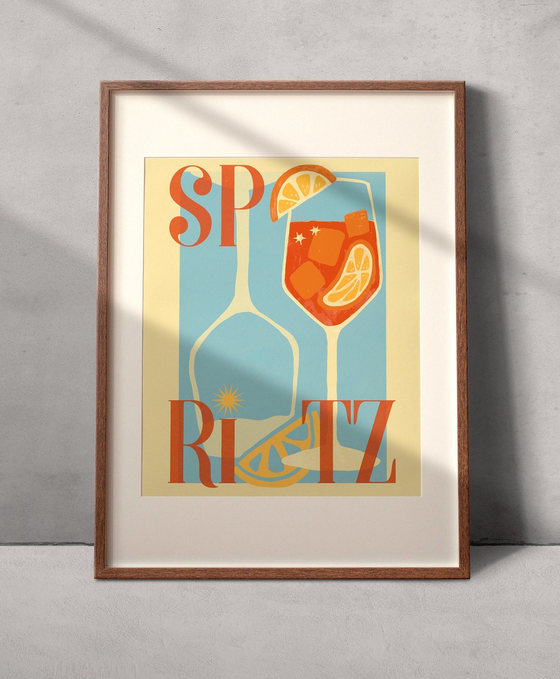 Aperol Spritz Poster | Unframed Art Print | Home Decor | Aperol Artwork ...