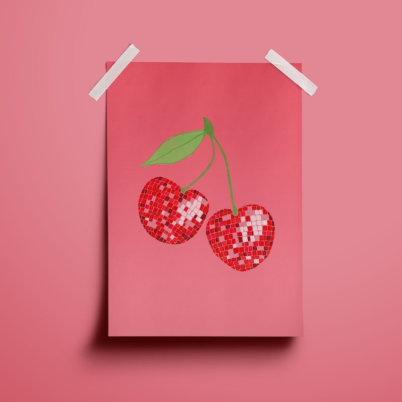 Disco Ball Fruit Art - Etsy
