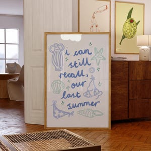 Our Last Summer Abba Lyrics Wall Print | Greek Greece Poster | Euro ...
